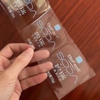 China Self-Adhesive Custom Personalized Design Silver Logo Clear Sticker Waterproof Transparent Label Sticker for Water Bottle for sale