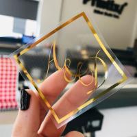 China Custom Uv Printed Clear Gloss Vinyl Adhesive Sticker Transparent Glossy Finish For Cosmetics Perfume Soap Shampoo With Custom Logo for sale