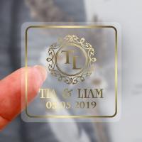 China Custom Uv Printed Clear Gloss Vinyl Adhesive Sticker Transparent Glossy Finish For Cosmetics Perfume Soap Shampoo With Custom Logo for sale