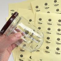 China Custom Clear Seal Label Transparent Waterproof Perfume Gift Skincare Clear Round Jar Adhesive Sticker Label for sale