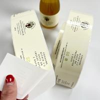 China Print Private Waterproof Glossy Vinyl Adhesive Beverage Packaging Label Roll for Plastic Juice Bottle 2024 for sale