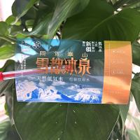 China OEM Custom Clear Gold Foil Logo Water Label  Rectangle Vinyl Self-adhesive Transparent  Canned Food Jar Label Sticker Roll for sale