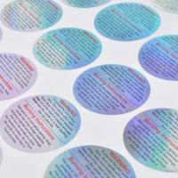 China Custom Printed Waterproof Holographic Laser Anti-Anti-ounterfeit Security Label Adhesive 3D Packaging Sealing Label Sticker Sheet for sale
