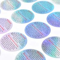 China Custom Printed Waterproof Holographic Laser Anti-Anti-ounterfeit Security Label Adhesive 3D Packaging Sealing Label Sticker Sheet for sale