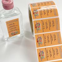 China Custom Water Bottle Labels Waterproof Vinyl Adhesive Glossy Print Label Sticker for Juice Beverages for sale