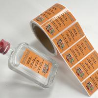 China Custom Water Bottle Labels Waterproof Vinyl Adhesive Glossy Print Label Sticker for Juice Beverages for sale