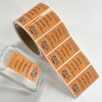 China Custom Water Bottle Labels Waterproof Vinyl Adhesive Glossy Print Label Sticker for Juice Beverages for sale