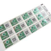 China Customizable logo Size Holographic Electronics Anti-Anti-ounterfeiting Label Stickers Serial Numbers Qr Code for sale