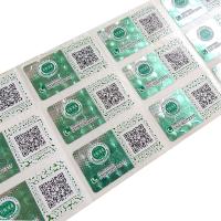 China Customizable logo Size Holographic Electronics Anti-Anti-ounterfeiting Label Stickers Serial Numbers Qr Code for sale