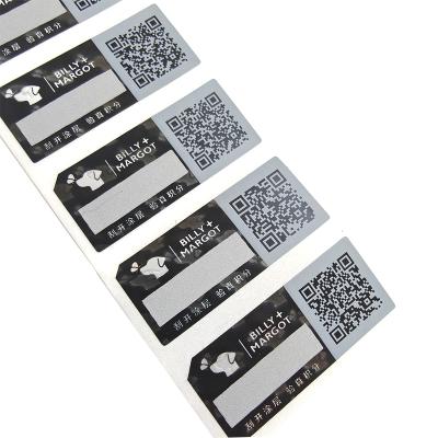China Custom logo OEM Holographic Scratch-Off Anti-Anti-ounterfeiting Labels Stickers for Brand Owners for sale
