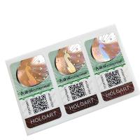 China Custom logo OEM Holographic Scratch-Off Anti-Anti-ounterfeiting Labels Stickers for Brand Owners for sale
