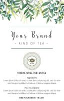 China Custom Printed Brand Design Nut Detox Tea Bag Adhesive Private Label Sticker Logo for sale