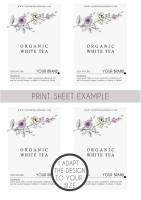 China Custom Printed Brand Design Nut Detox Tea Bag Adhesive Private Label Sticker Logo for sale