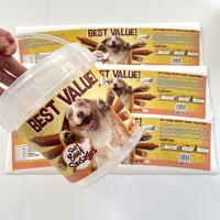 China Custom Printed Waterproof Vinyl Dog Food Label Sticker for Craft Candle Minimum Order 500pcs Adhesive Packaging for Beef Sausage for sale