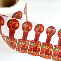 China Customized Printed Brand Peanut Butter Food Label Sticker Chill Sauce Ketchup Waterproof Adhesive Jar Label Sticker Roll for sale
