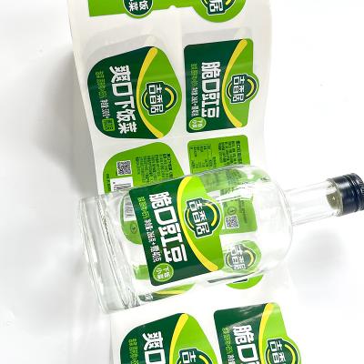 China Customized Logo Printing Vinyl Food Containers Label Sticker Honey Waterproof Adhesive Food Jar Label Sticker Roll for sale