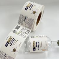 China Custom Printed Texture Paper Gold Foil Logo Label  Honey Jar Label Peanut Butter Adhesive Food Jar Bottle Label Sticker for sale