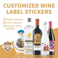 China Custom Printing Waterproof Strong Stickiness Embossed Luxury Texture Gold Foil UV Printing Whisky Drinks Liquor Bottle Labels for sale