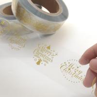 China Customized Transparent Assorted Shapes Christmas Gift Labels for Holiday Party Favors for sale