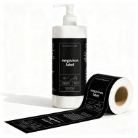 China Custom Body Waterproof Shampoo Bottle Labels Beauty Label Sticker Private Logo Shampoo Adhesive Label Body Essential Oil Label for sale