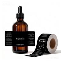 China Custom Body Waterproof Shampoo Bottle Labels Beauty Label Sticker Private Logo Shampoo Adhesive Label Body Essential Oil Label for sale