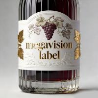 China Customized Wine Labels Hot Stamping Printing Waterproof Packaging Labels for sale
