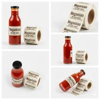 China Custom Oil-Resistant & High-Tack Labels for Peanut Butter Sauces & Viscous Foods for sale