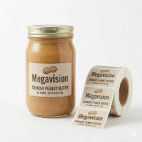 China Custom Oil-Resistant & High-Tack Labels for Peanut Butter Sauces & Viscous Foods for sale