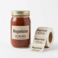 China Custom Oil-Resistant & High-Tack Labels for Peanut Butter Sauces & Viscous Foods for sale