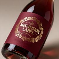 China Custom Printing Uv Spot Gold Foil Embossed Premium Texture Paper Red Wine Bottle Labels Embossment Labels for Glass Bottle for sale