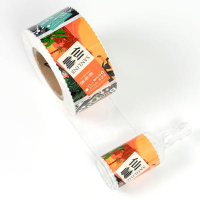 China Custom Clear Printing White Vinyl Sticker Roll Self Adhesive Bopp White Film Label Logo OEM for sale