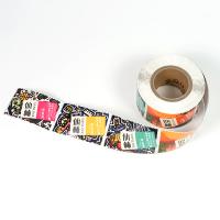 China Custom Clear Printing White Vinyl Sticker Roll Self Adhesive Bopp White Film Label Logo OEM for sale