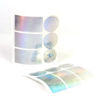 China Custom Laser Hologram Security Label Holographic Aluminium Foil Self Adhesive Printed Anti-Anti-ounterfeit Stickers for sale