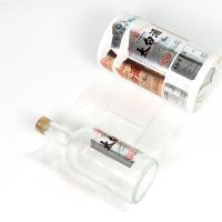 China Waterproof Aluminum Foil Beer Wine Bottle Sticker Printing Gold Stamping Embossing 3D Label Logo Custom for sale