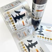China Factory Direct Aluminum Foil Matte Fillm Sticker Self Adhesive Digital PVC Printing Golding Stamped Label Oem Custom for sale