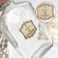 China Personalized Gold Foil Waterproof Stickers for Sparkling Wine Non-Fading Colors with Strong Adhesion  Labels for sale