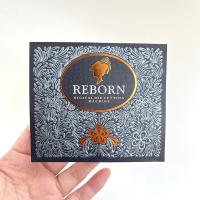 China Strong Adhesive  Embossed Gold Silver Stamping Label Texture Paper Stickers Best Selling for sale
