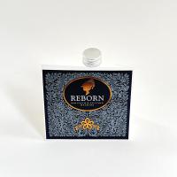 China Strong Adhesive  Embossed Gold Silver Stamping Label Texture Paper Stickers Best Selling for sale