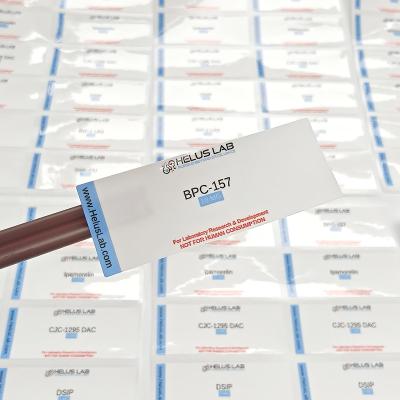 China Label Sticker Vaccine Health Care Lab White BOPP Material Glossy Lamination Medical Industry Product Label for sale