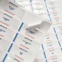 China Label Sticker Vaccine Health Care Lab White BOPP Material Glossy Lamination Medical Industry Product Label for sale