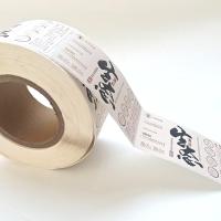 China Custom Self-adhesive Texture Label Sticker Logo Gold Foil Roll Labels for Beverage Glass Bottle Packaging for sale