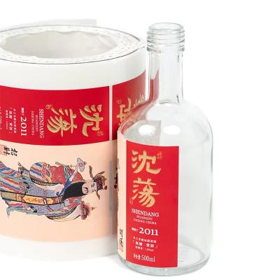 China Custom Self Adhesive Embossed Texture Paper Sticker Eco Friendly Printing Packaging Label Manufacturer for sale