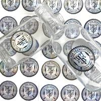 China Customizable Hologram Waterproof Adhesive Printing Water Whisky Vodka Cider Liqueur Drinking Glass Bottle Packaging Labels for sale
