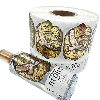 China Factory Direct Luxury Custom Waterproof Label Personalize Wine Bottles Packaging Labels for sale