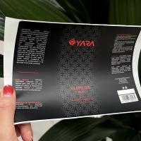 China Print Red Hot Stamping Logo Perfume Glass Label Waterproof Fragrances Perfume Jar Packaging Sticker Labels for sale