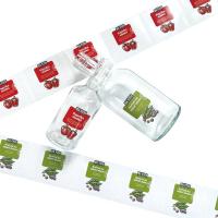 China Custom Printed Transparent Vodka Bottle Labels Easy Tear-Off Self Adhesive Stickers for Whisky Alcohol Glass Bottle Packaging for sale