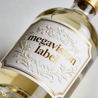 China Custom Red Wine Gold Stamping Label Printing Safe Eco-Friendly Self Adhesive Sticker Upgrading Packaging Label Premium Luxury for sale