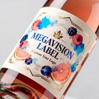 China Custom Printing Luxury Gold Foil Embossed Wine Sticker Labels Textured Paper Label Champagne Vodka Bottle Packaging Label for sale
