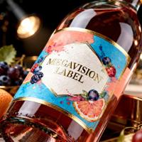China Custom Printing Luxury Gold Foil Embossed Wine Sticker Labels Textured Paper Label Champagne Vodka Bottle Packaging Label for sale