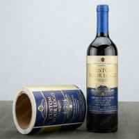 China Personalized Wine Labels Paper Sticker Labels Textured Gold Stamping Wine Liquor Packaging Labels for Glass Bottle for sale